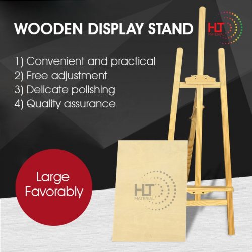 PINE WOOD EASEL STAND (1.5m & 1.75m) - HLT Material Sdn Bhd - Penang