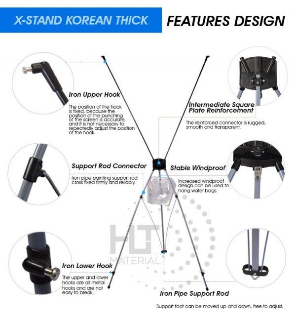 X-STAND KOREAN THICK (80cm x 180cm) - HLT Material Sdn Bhd - Penang