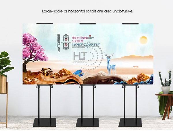 DUAL-SIDED ADJUSTABLE HEIGHT POSTER STAND - HLT Material Sdn Bhd