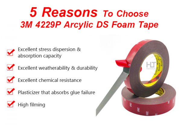 3M 4299P ACRYLIC DOUBLE SIDED FOAM TAPE - HLT Material Sdn Bhd