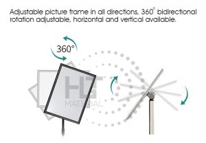 A2 SNAP FRAME STAINLESS STEEL DISPLAY STAND - HLT Material Sdn Bhd