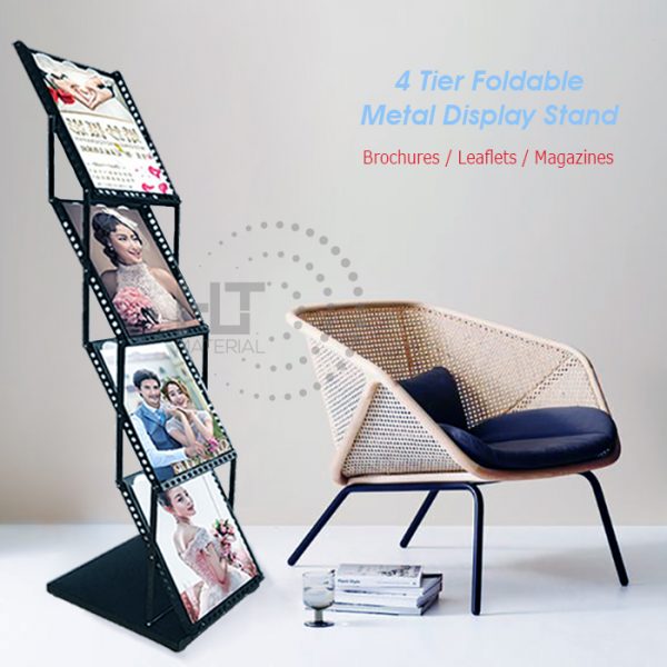 4 TIER A4 FOLDABLE METAL STAND RACK - HLT Material Sdn Bhd
