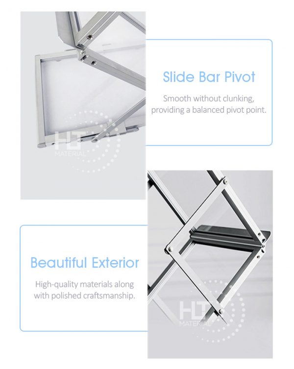 3 TIER A4 FOLDABLE ALUMINIUM STAND RACK - HLT Material Sdn Bhd